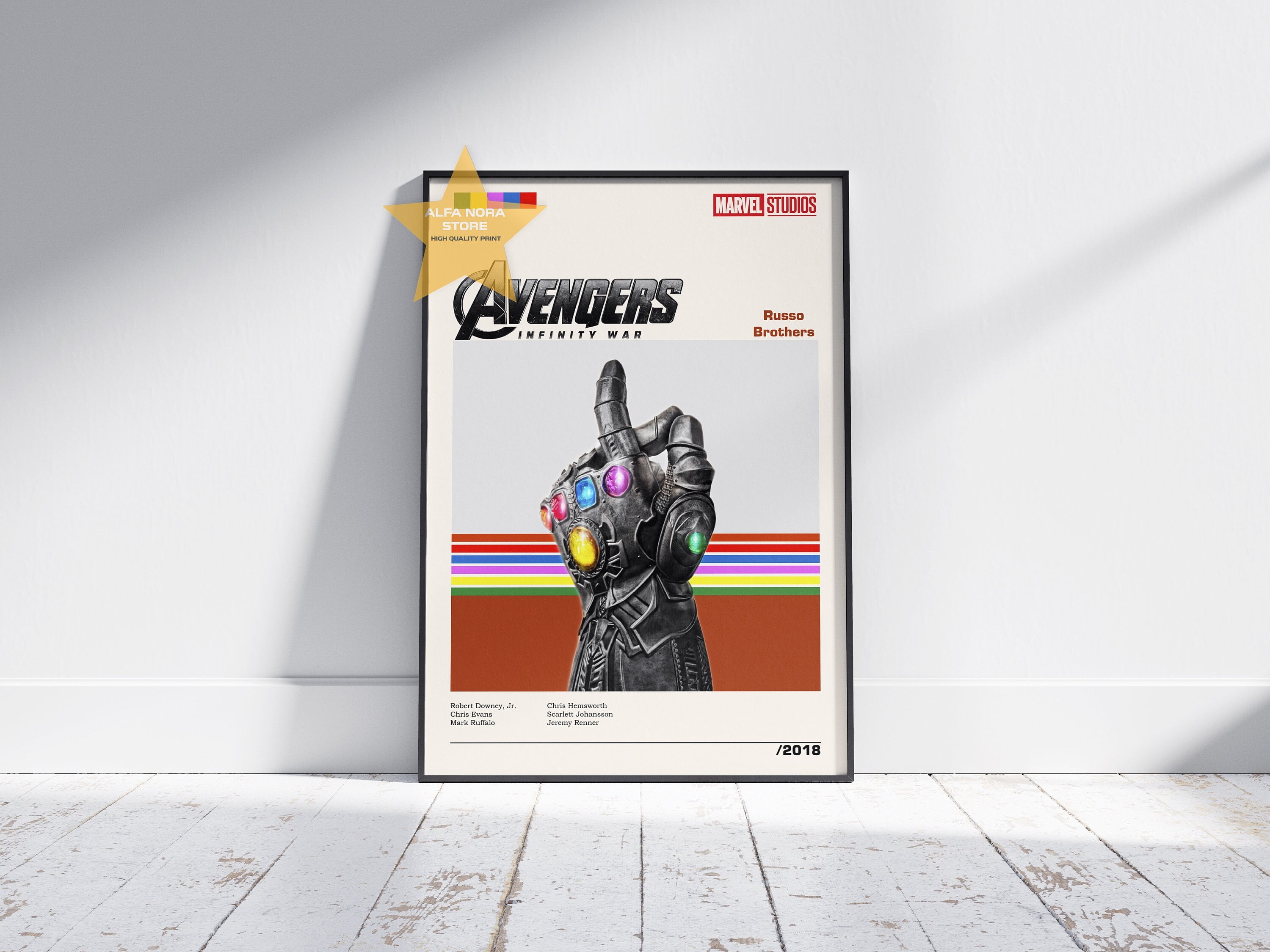 Poster Avengers Infinity War / Avengers Infinity War Poster / Vintage ...