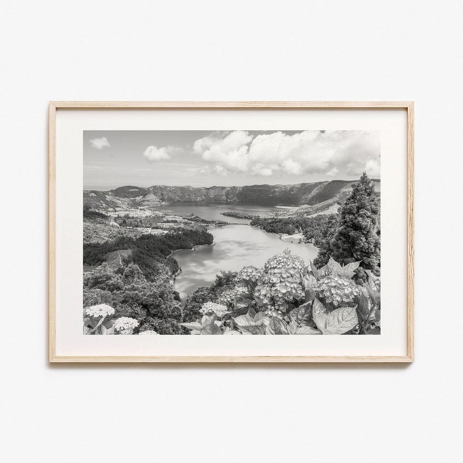 Poster Azores Photo Poster Print Horizontal, Azores Black and White ...