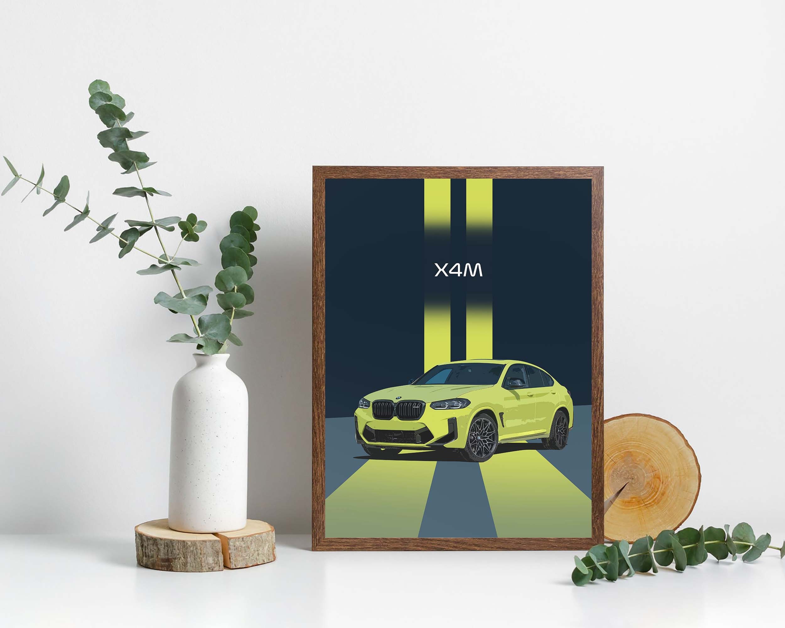 Poster BMW X4M wall art, BMW X4M Poster , BMW X series, car gifts, cool cars, m performance cars ...