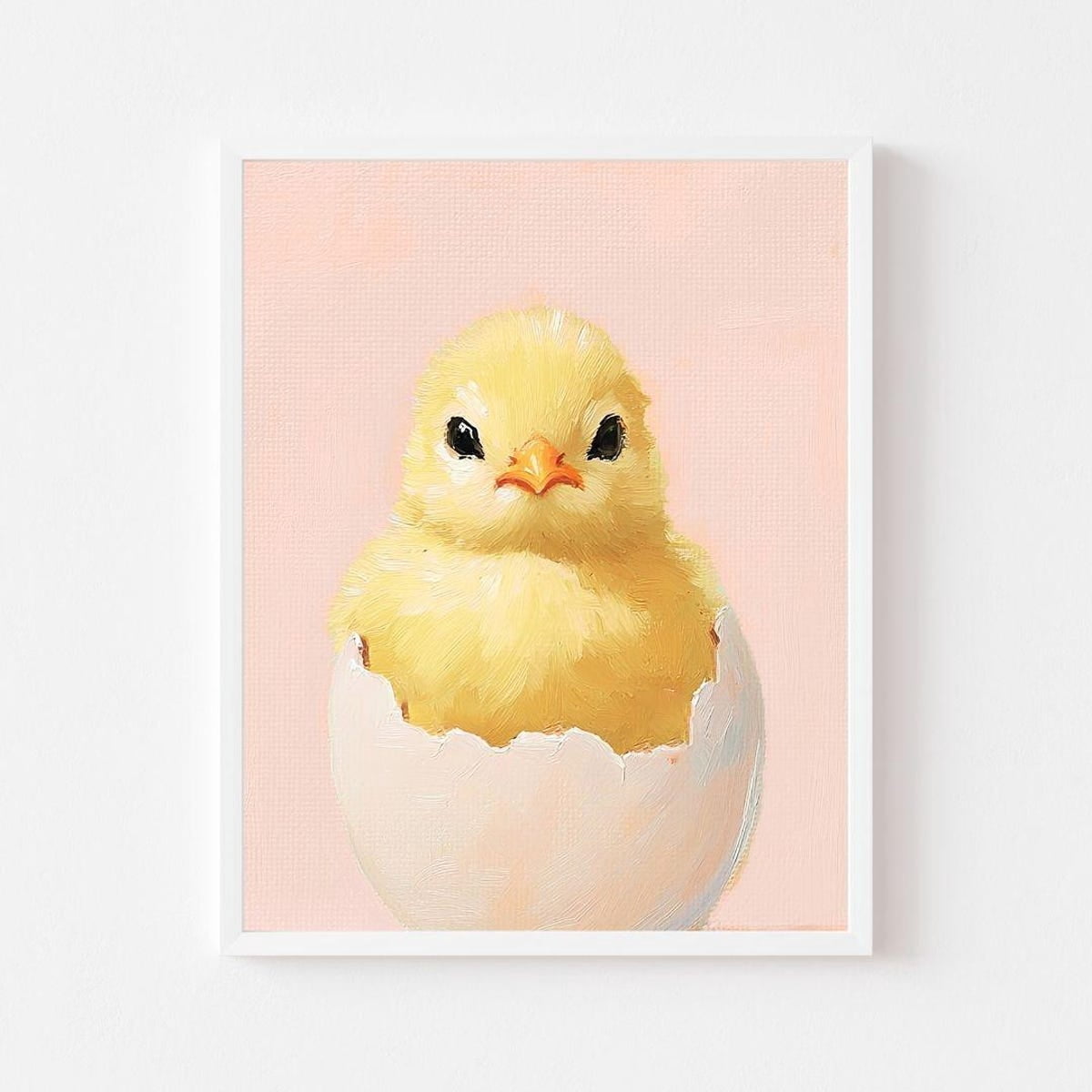 Poster Baby Chick In A An Egg Painting | Easter Nursery Wall Art Print ...