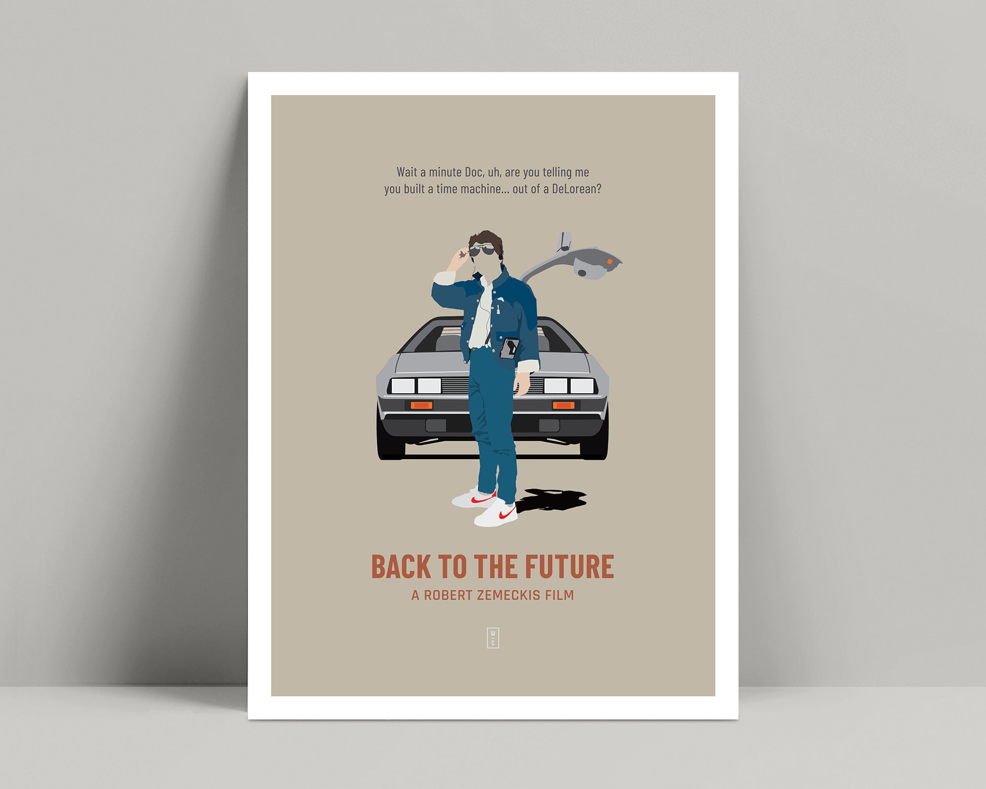 Poster Back to the Future - Minimalist Poster , Michael J Fox ...