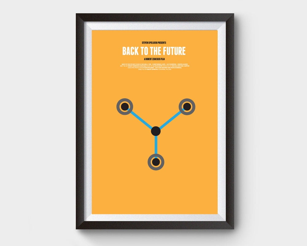 Poster Back to the future - flux - A3/A4 movie, film Poster , 88 mph ...