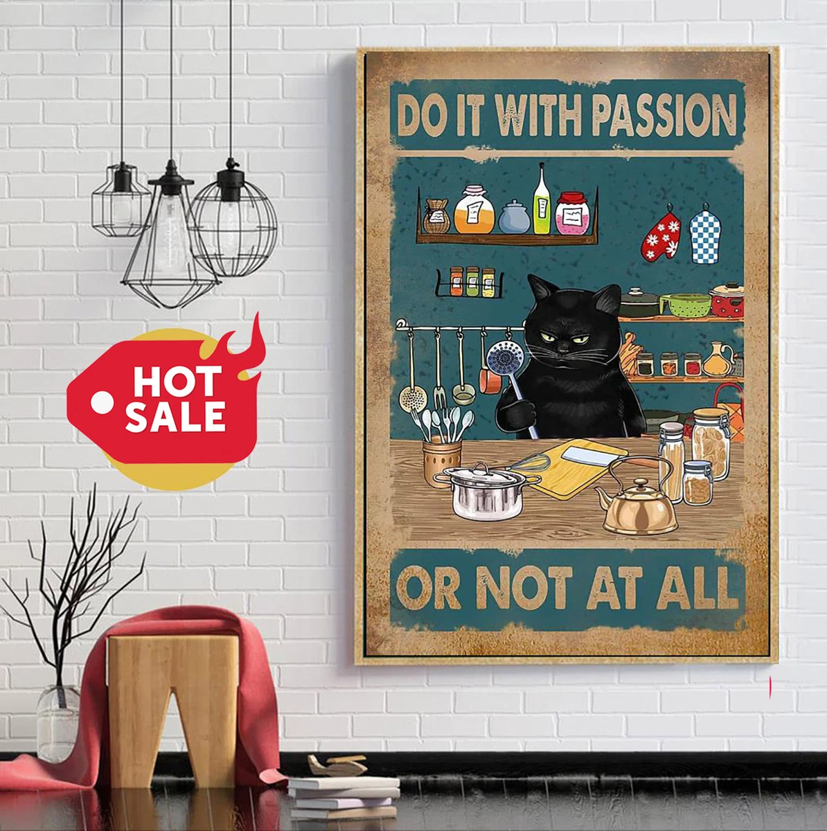 Poster Baking Cato It With Passion Or Not At All- UNFRAMED Poster ...