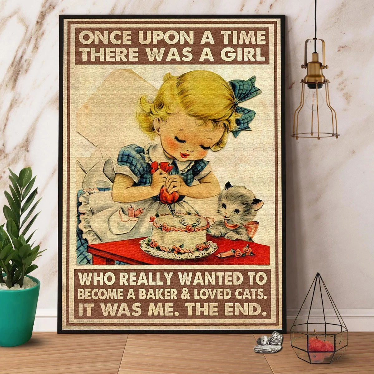 Poster Baking A Girl Who Really Wanted To Become A Baker & Loved Cats ...
