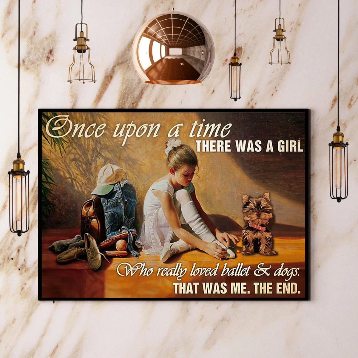 Poster Ballet And Dogs Once Upon A Time Paper No Frame Matte Wall Art ...