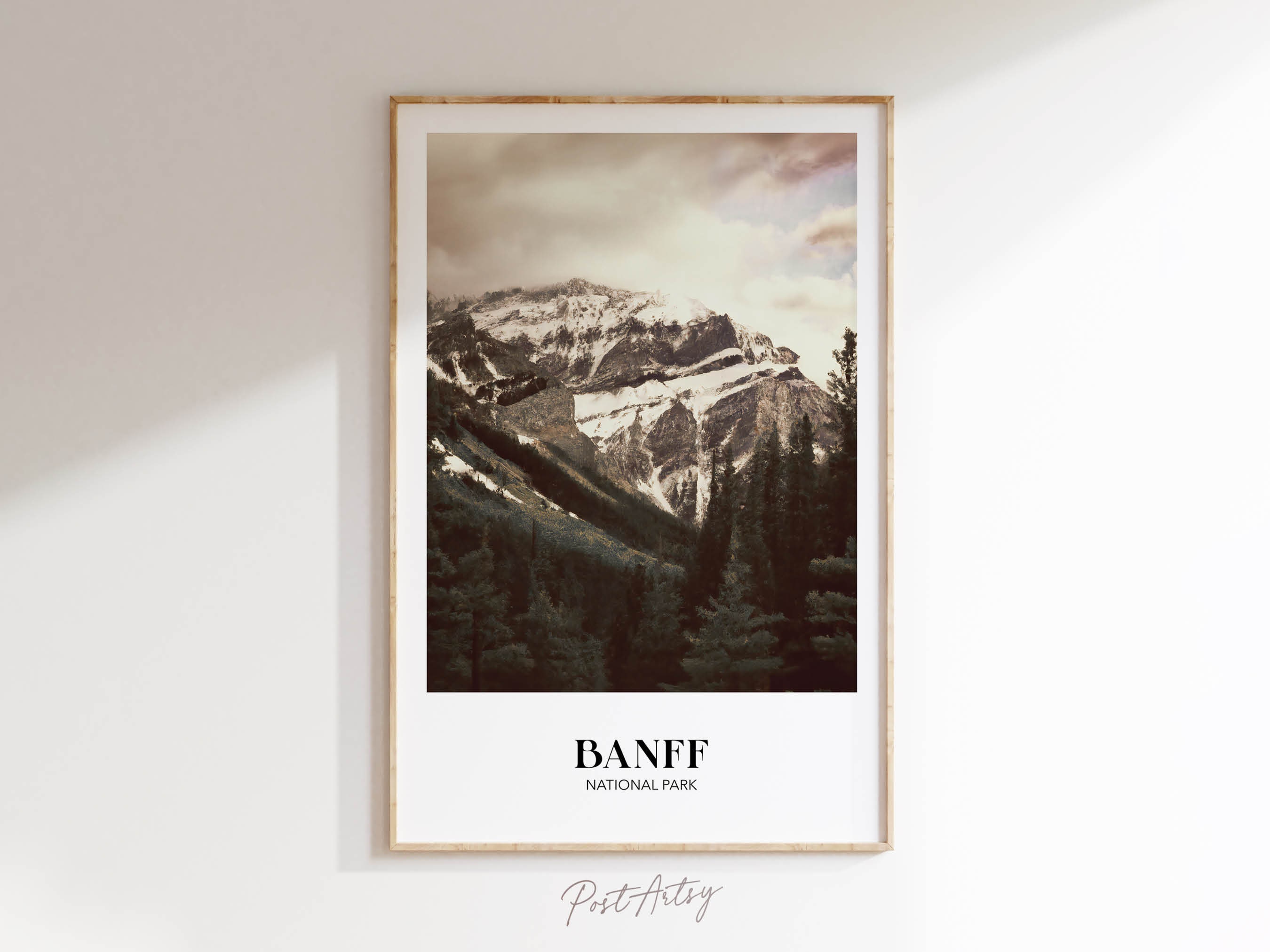Poster Banff National Park Poster Rustic National Park Print Country ...