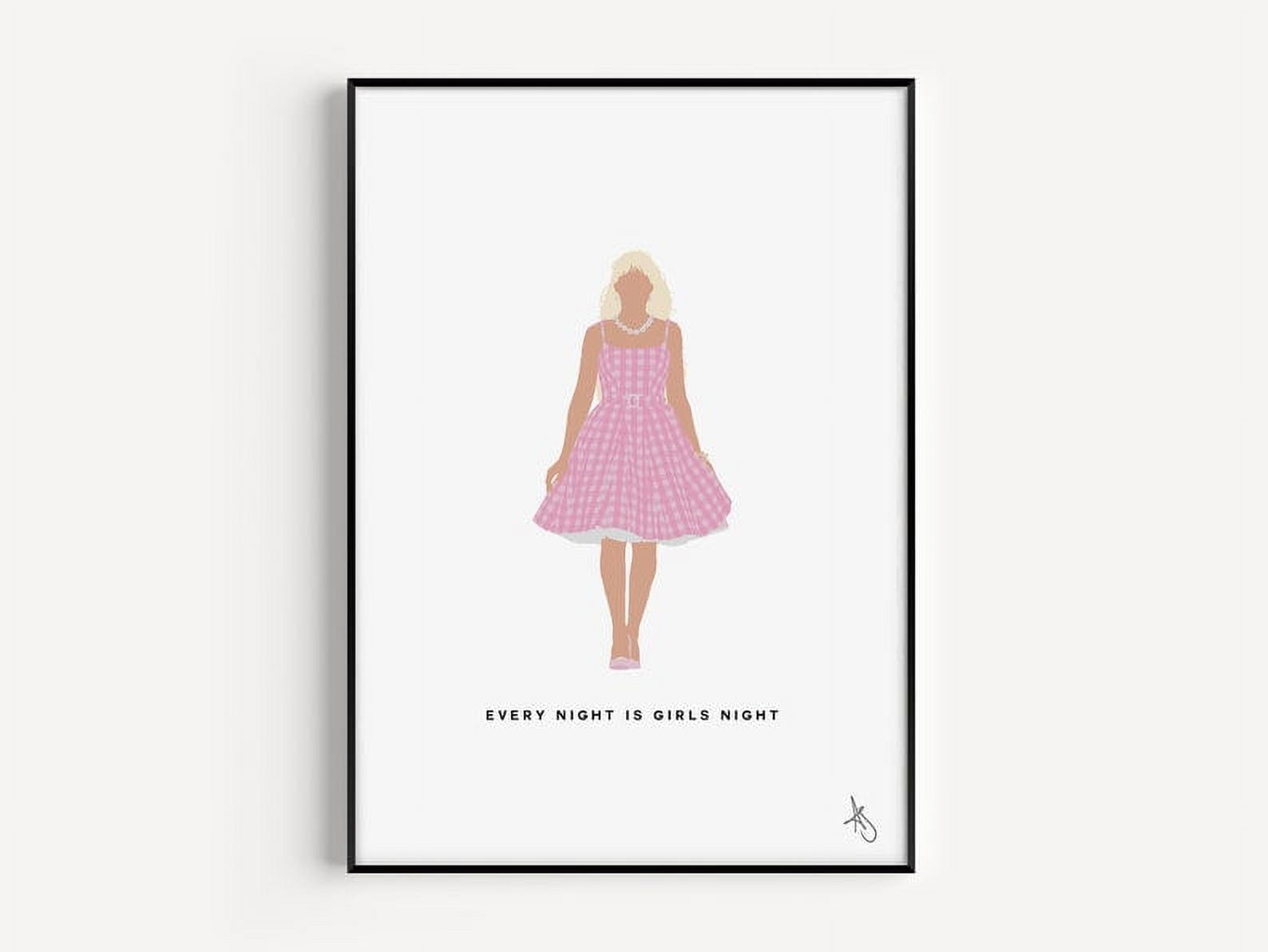 Poster Barbie Inspired Print | Every Night Is Girls Night | Movie, Kids ...