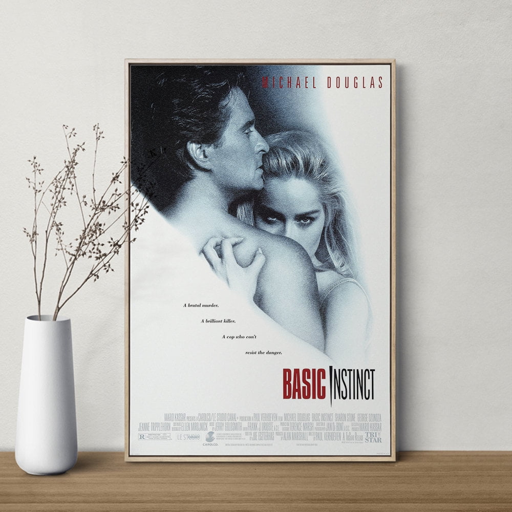 POSTER Basic Instinct (1992) Retro Movie Poster, Movie Wall Art, Poster ...