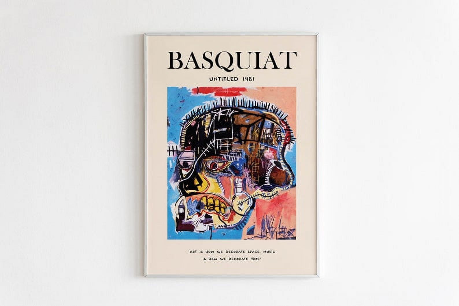 Poster Basquiat Exhibition Poster , Jean Michel Basquiat Print, Urban ...