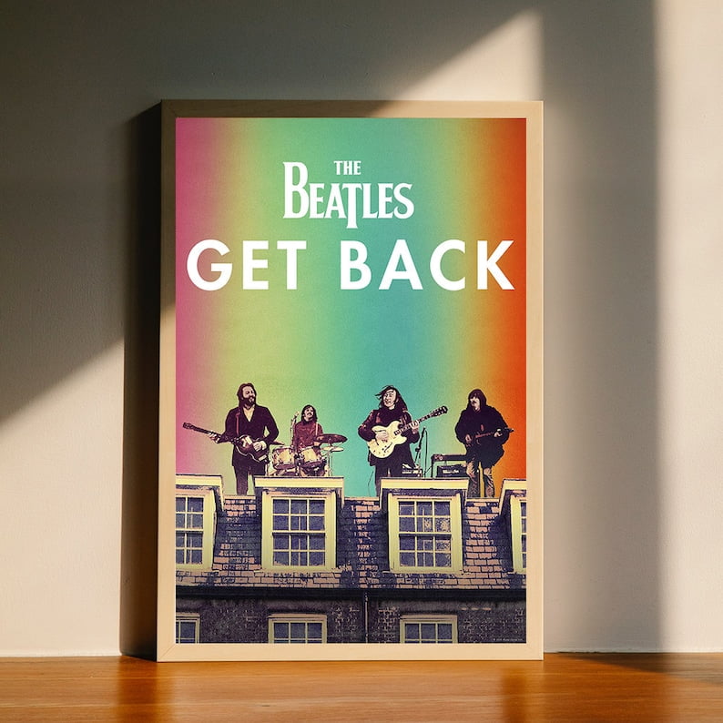Poster Beatles get back Movie Poster , Wall Art Decor, Home Decor, No ...