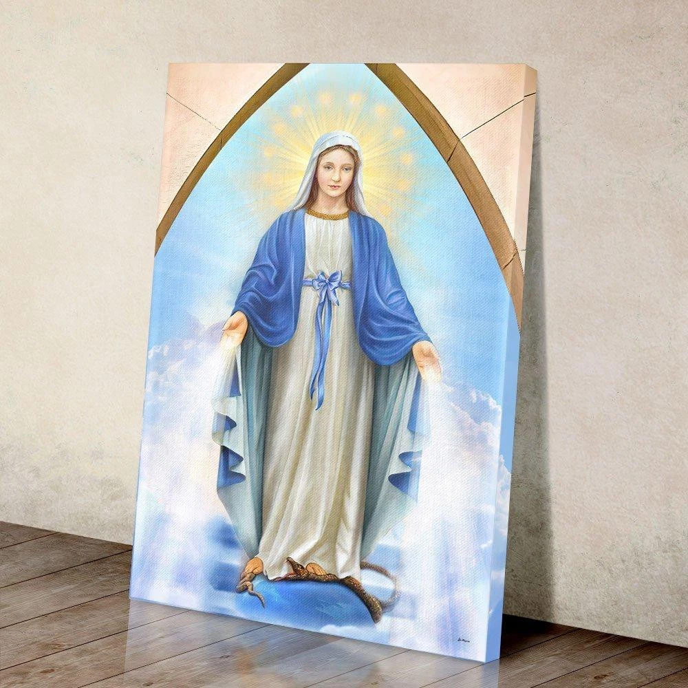 Poster Beautiful Lady Mary Mother Of Christ- UNFRAMED Poster Prints ...
