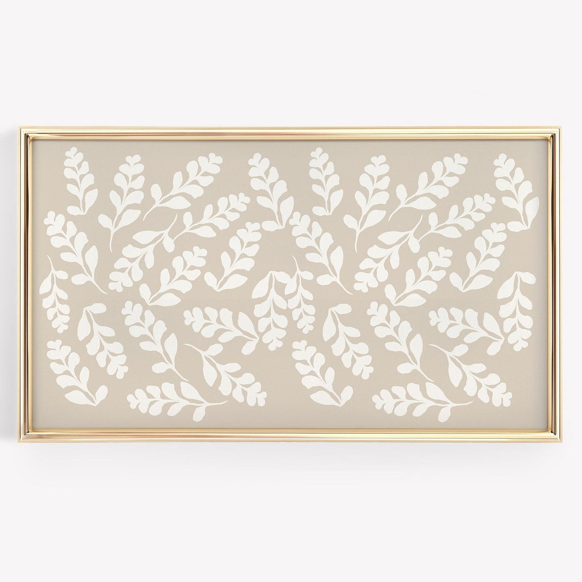 Poster Beige Samsung Frame Tv Art Trendy Abstact Flower Print Neutral ...