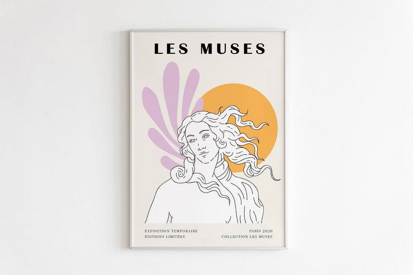 Poster Birth Of Venus Poster , Minimalist Line Art Danish Pastel Art ...