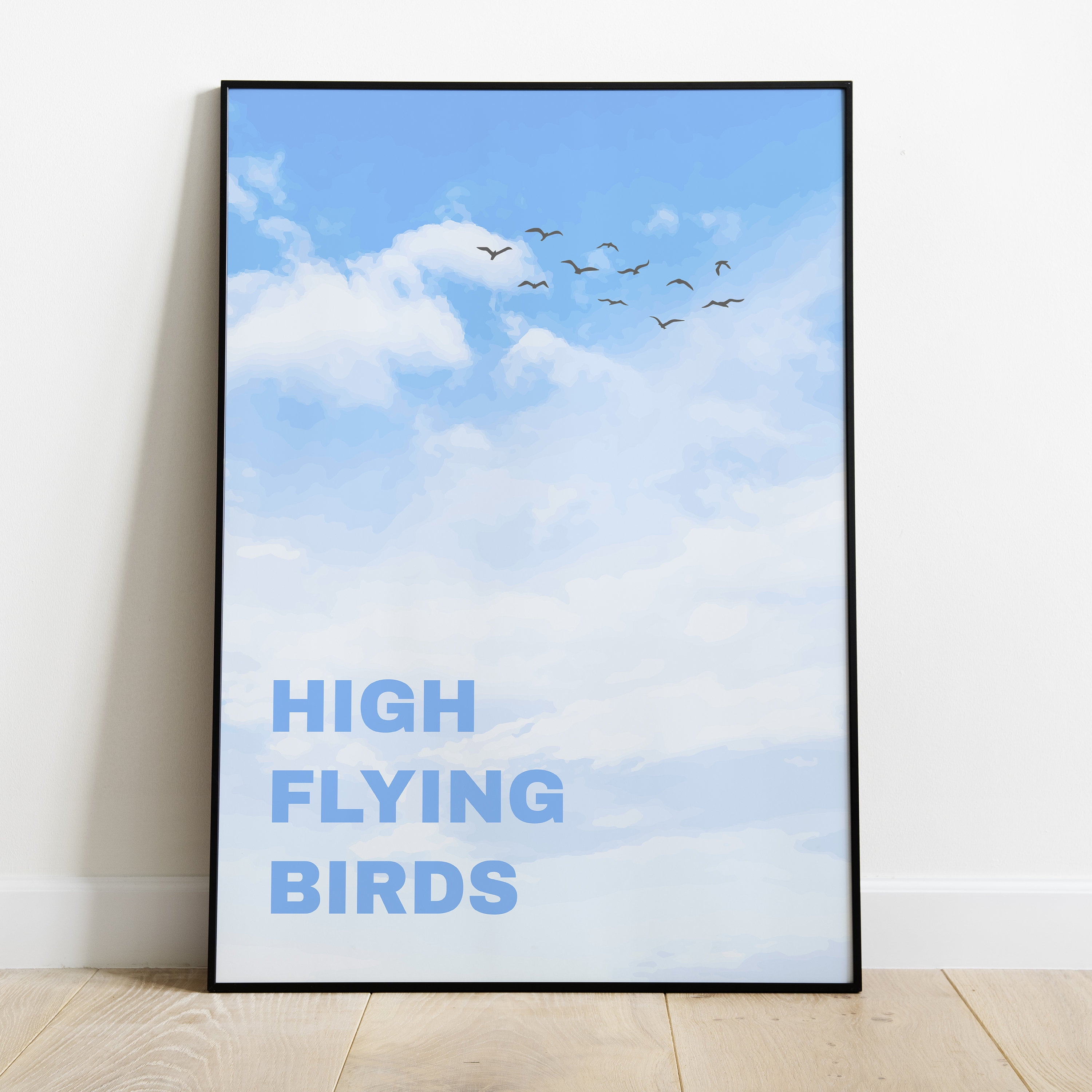 POSTER Blue Sky With High Flying Birds Poster | High Flying Birds ...