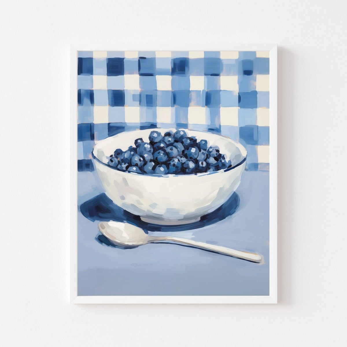 Poster Blueberry Painting | Kitchen Berry Art Print | Fruit Bowl ...
