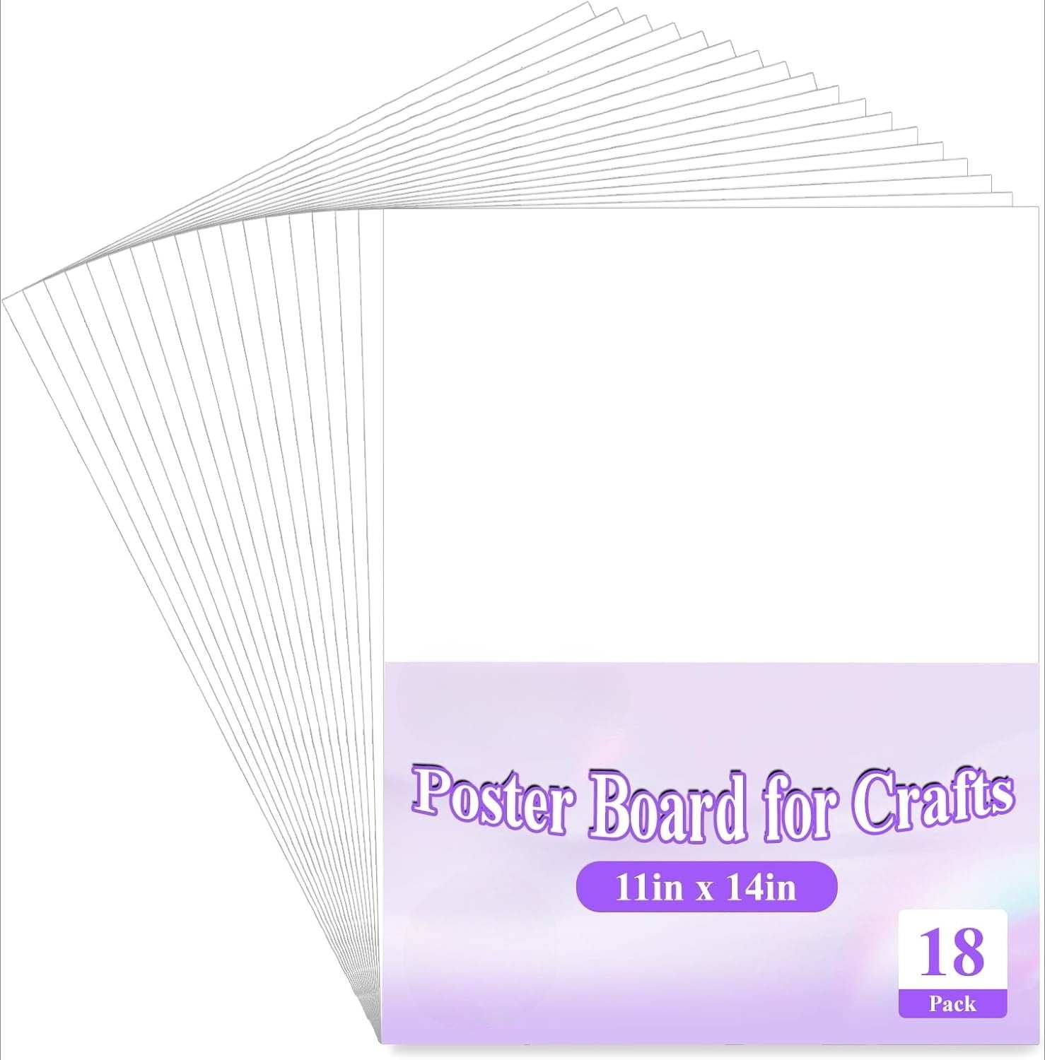 Poster Board, 11in x 14in White Poster Boards, Posterboard, Poster Board Paper for Crafts, DIY ...