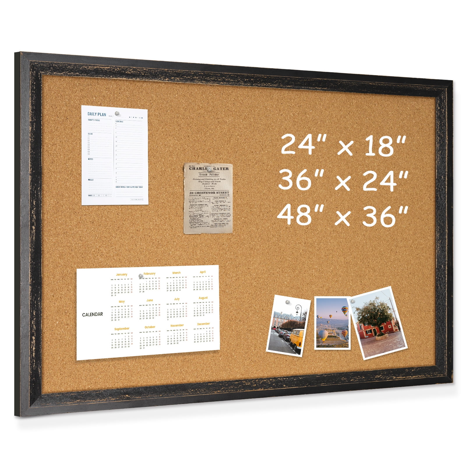 Poster Board Cork Board For Wall Bulletin Board 24 x 18 Inches Cork ...