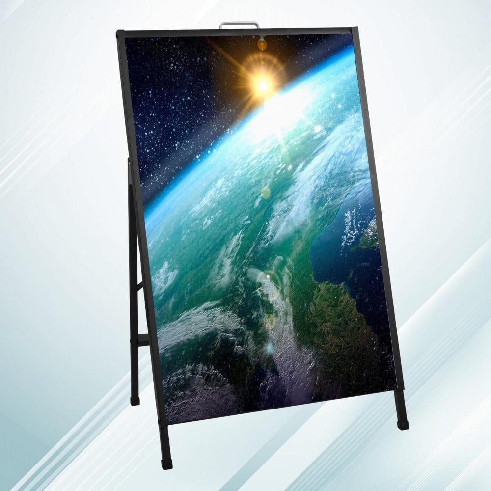 Poster Board Stand Folding A Frame Easel Sign Holder Rack Metal Floor ...
