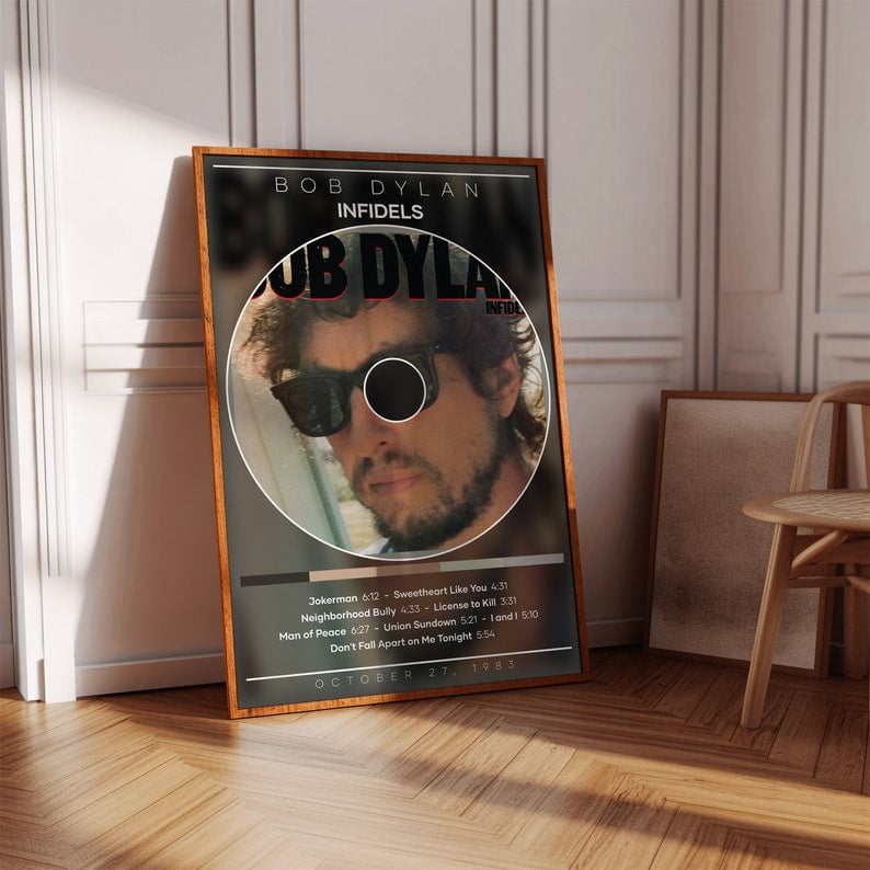 Poster Bob Dylan Poster Print | Infidels Poster | Album Poster Print ...