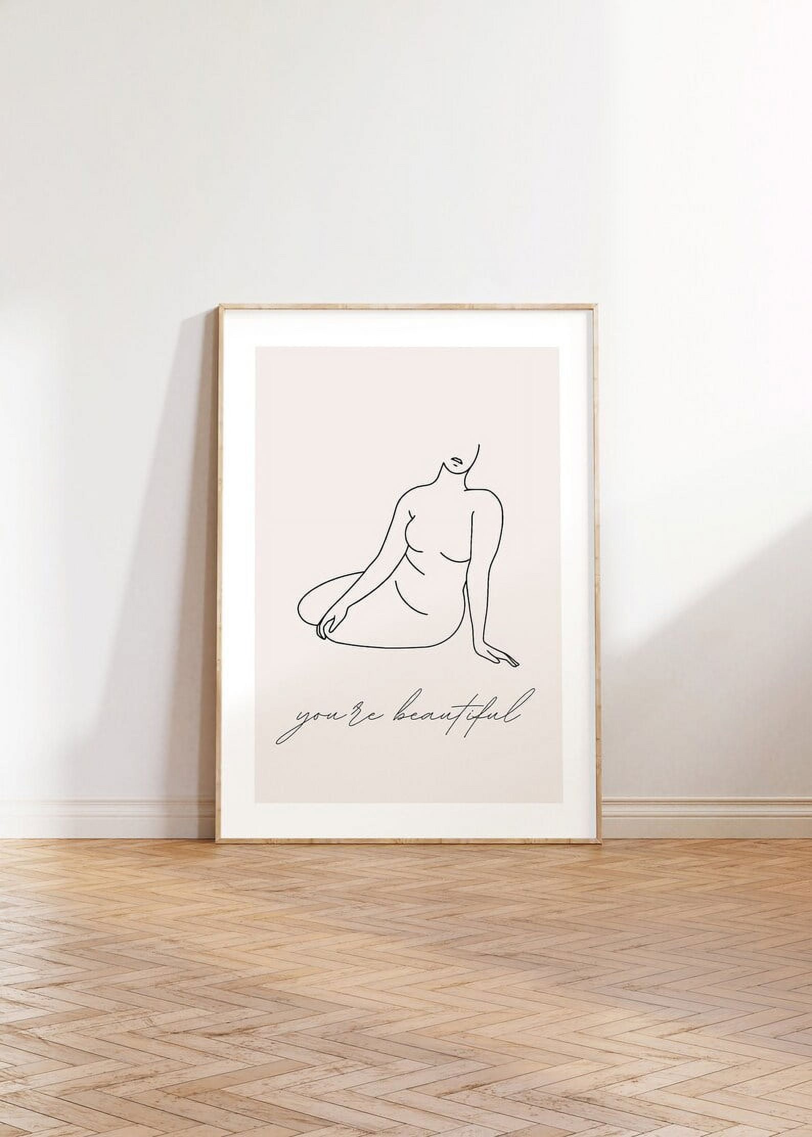 Poster Body Positive Art Print, Curvy Girl Confidence, Women Equality ...