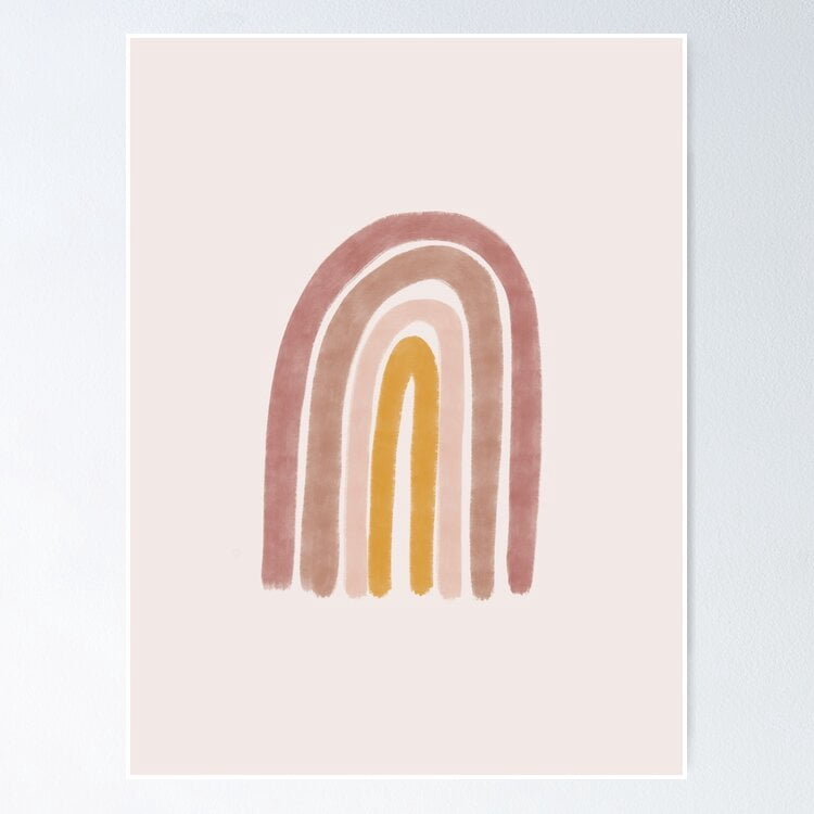 Poster Boho Rainbow - Unframed Poster, 12x18 - Walmart.com