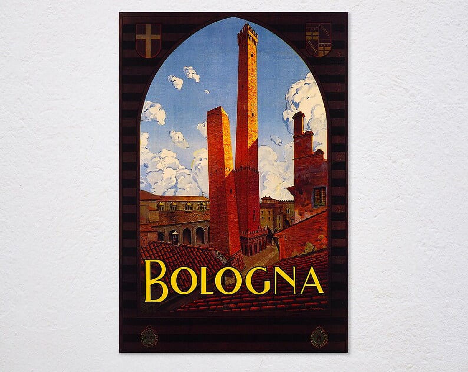 Poster Bologna Landmark The Two Towers Italy Italia Italian Europe ...
