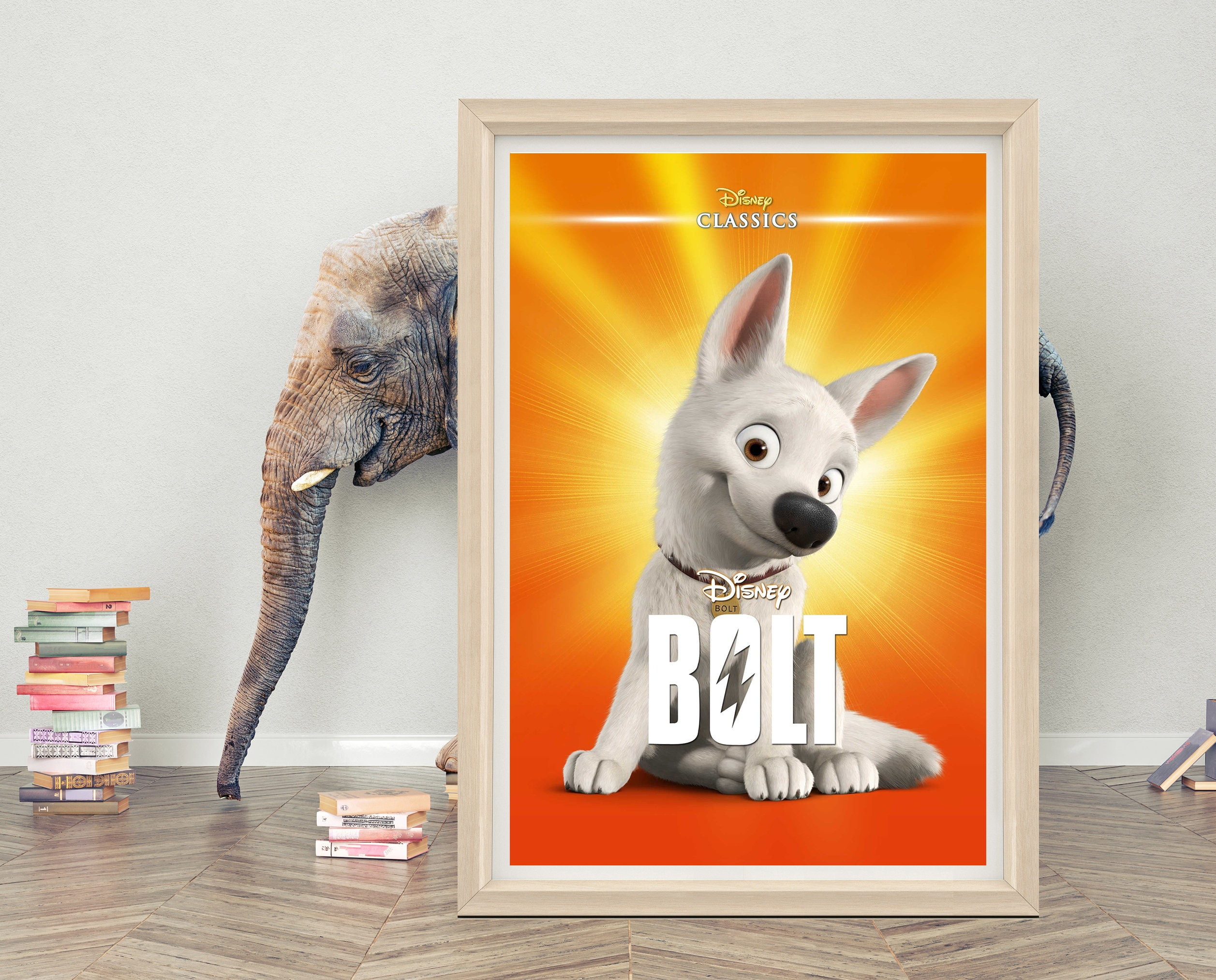 Poster Bolt (2008) Movie Poster Wall Art | 2023 Minimalist Movie Poster | High Quality Poster ...