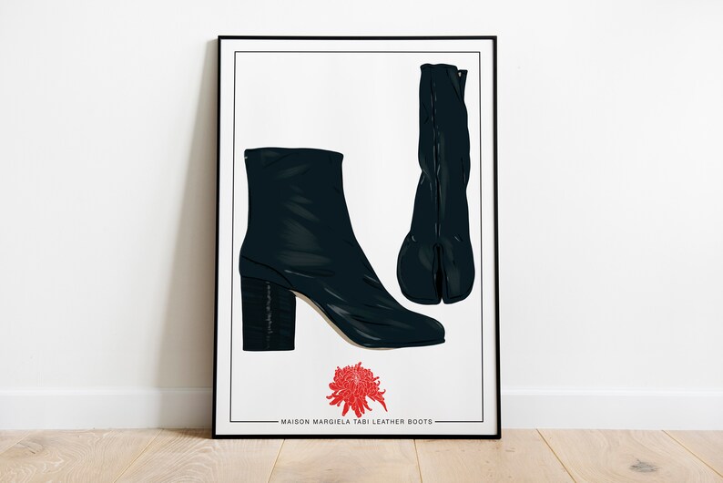 Poster Boots Print | Fashion Poster | Boots Poster | Shoe Poster | Shoe ...