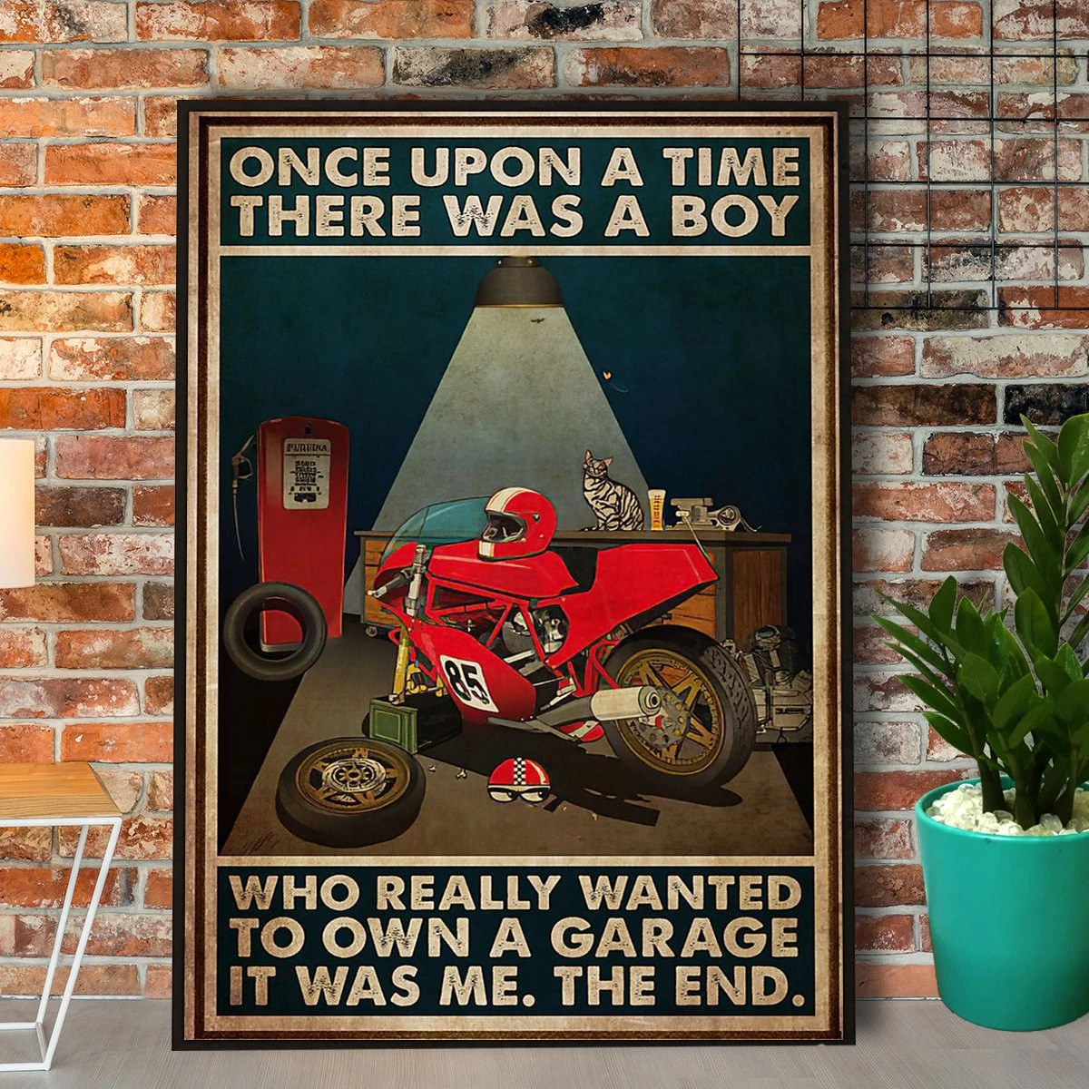 Poster There Was A Boy Who Really Wanted To Own A Garage Mechanic Paper ...