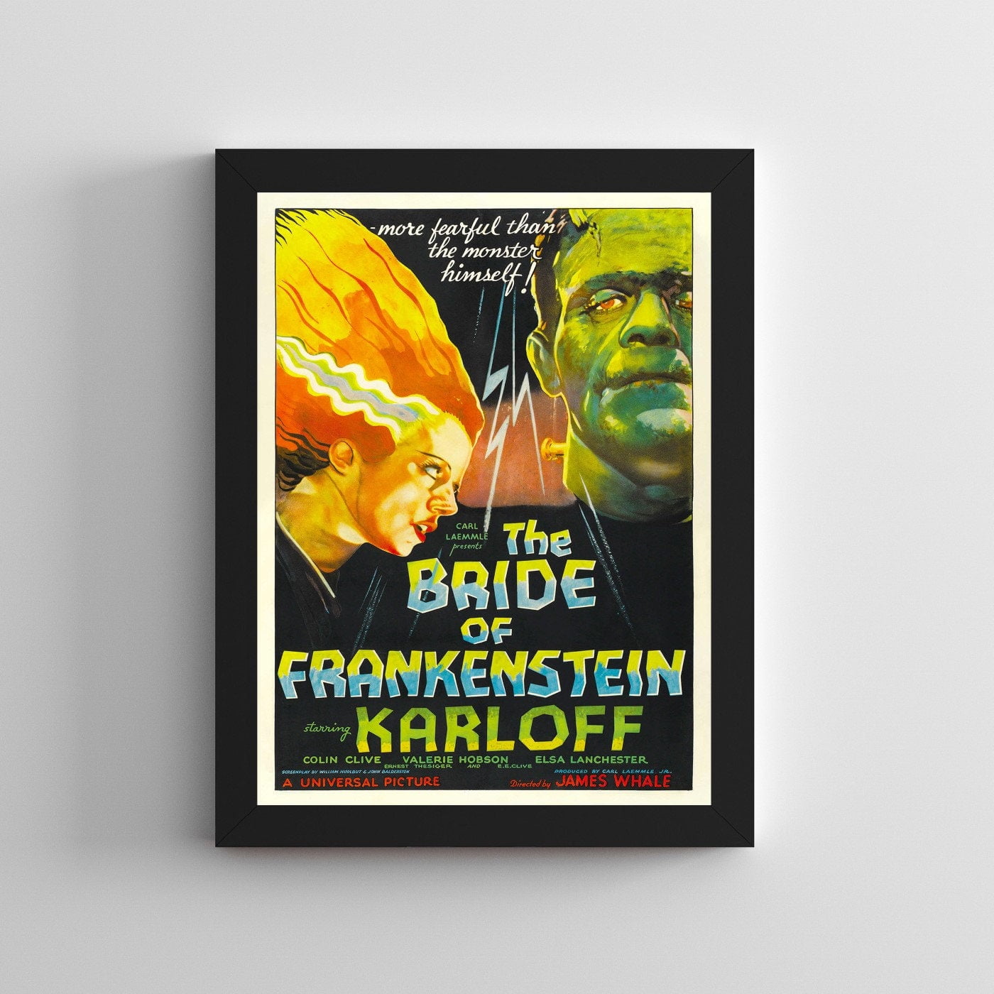 Poster Bride Of Frankenstein Classic Horror Film / Movie Poster ...