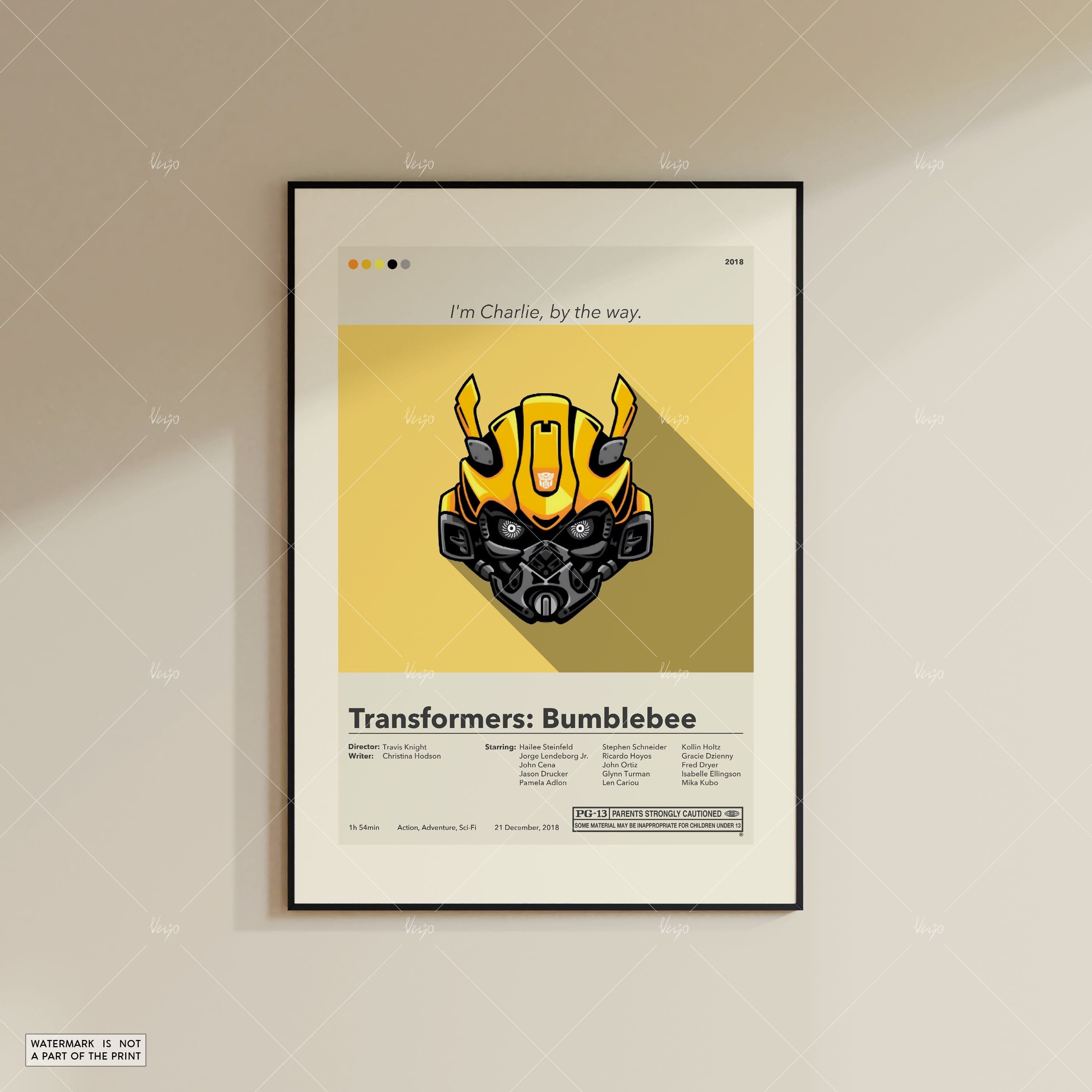 Poster Bumblebee Poster | Travis Knight | Minimalist Movie Poster ...
