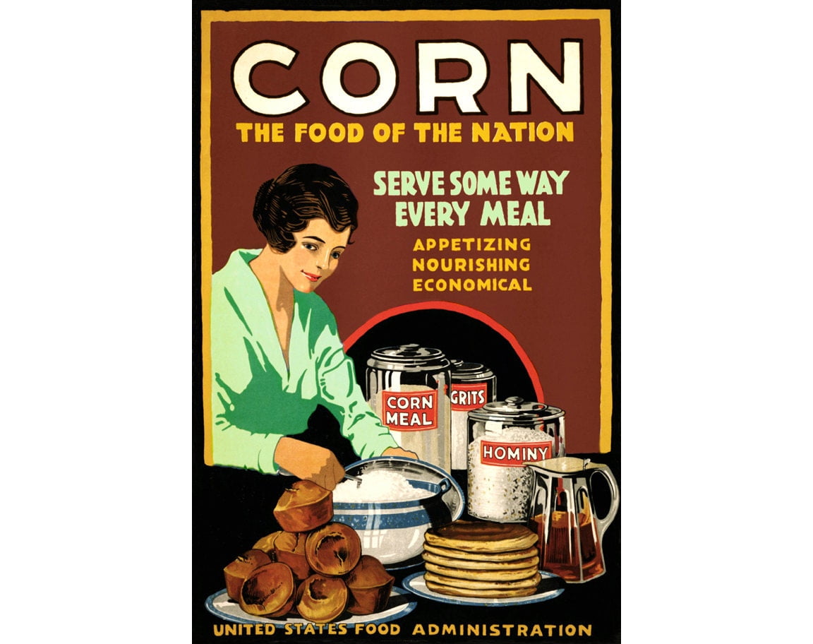 Poster CORN Promotional US Government Food Administration Poster ...