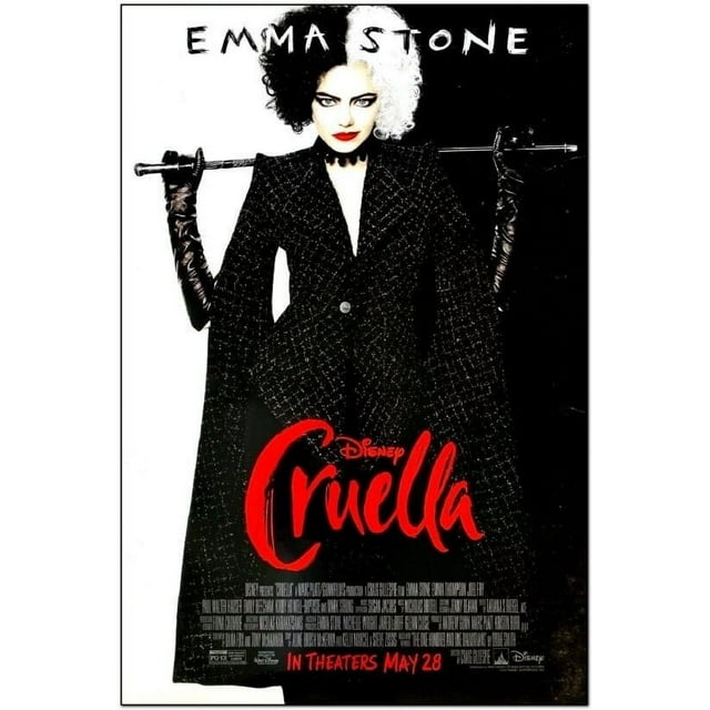 Poster CRUELLA - 2021 - original Disney Movie Poster - Final Style - EMMA STONE-UNFRAMED ...