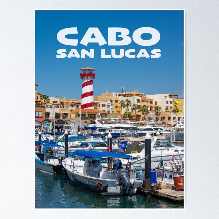Poster Cabo San Lucas Travel Vintage Wall Arttrendy Retro Print ...