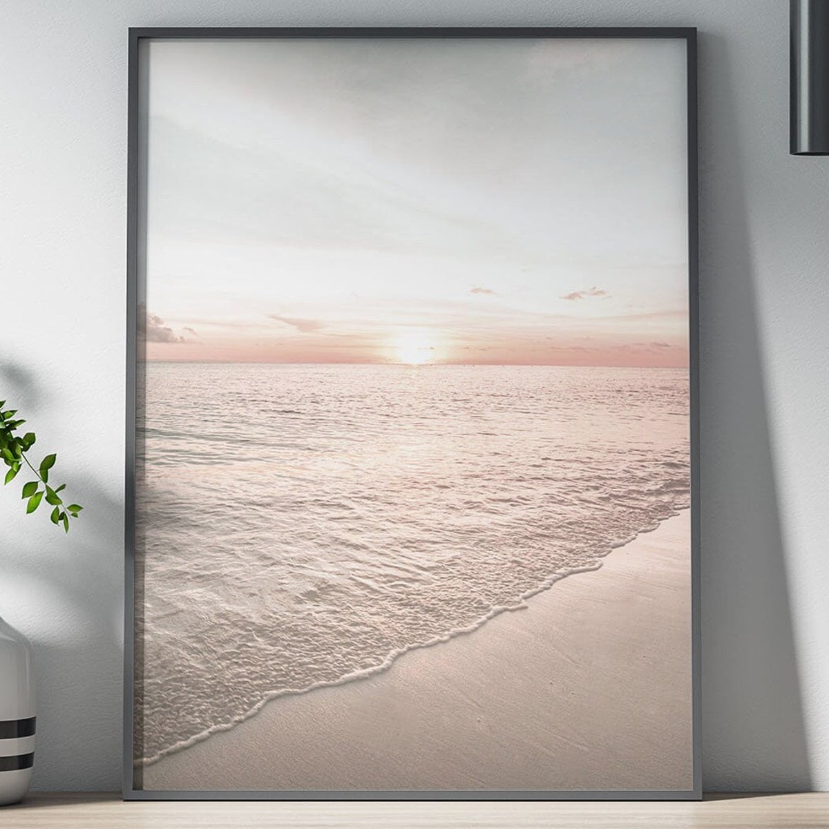 Poster Calm Beach Sunset Poster, Wall Art, Poster Print, Wall Decor ...
