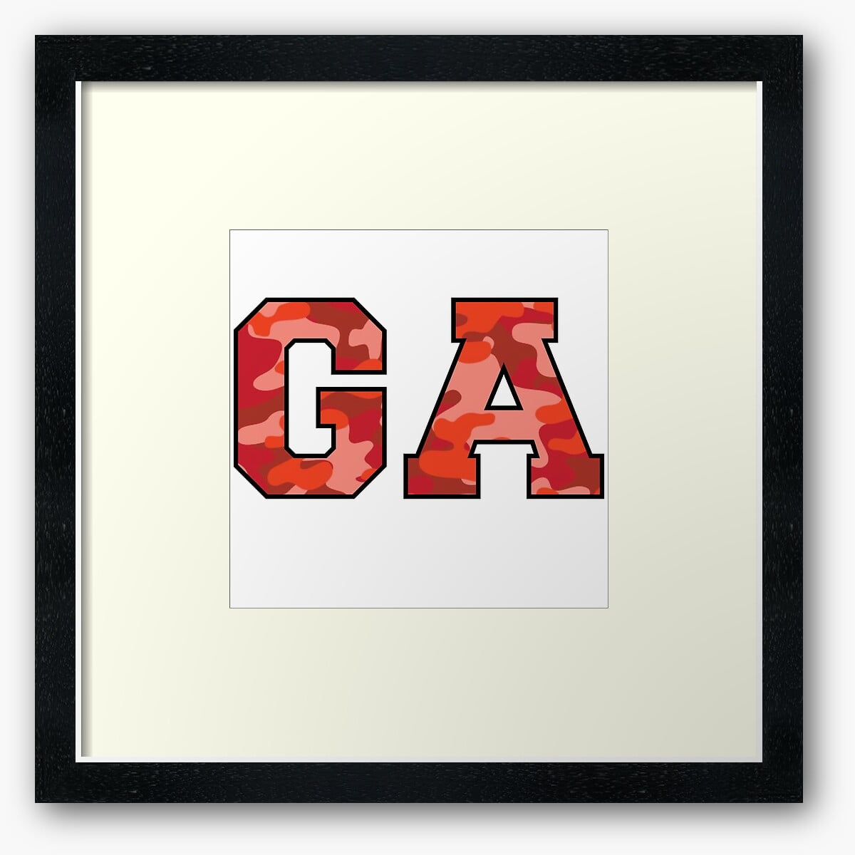 Poster Camo Ga Poster No Framed, 8x12 - Walmart.com