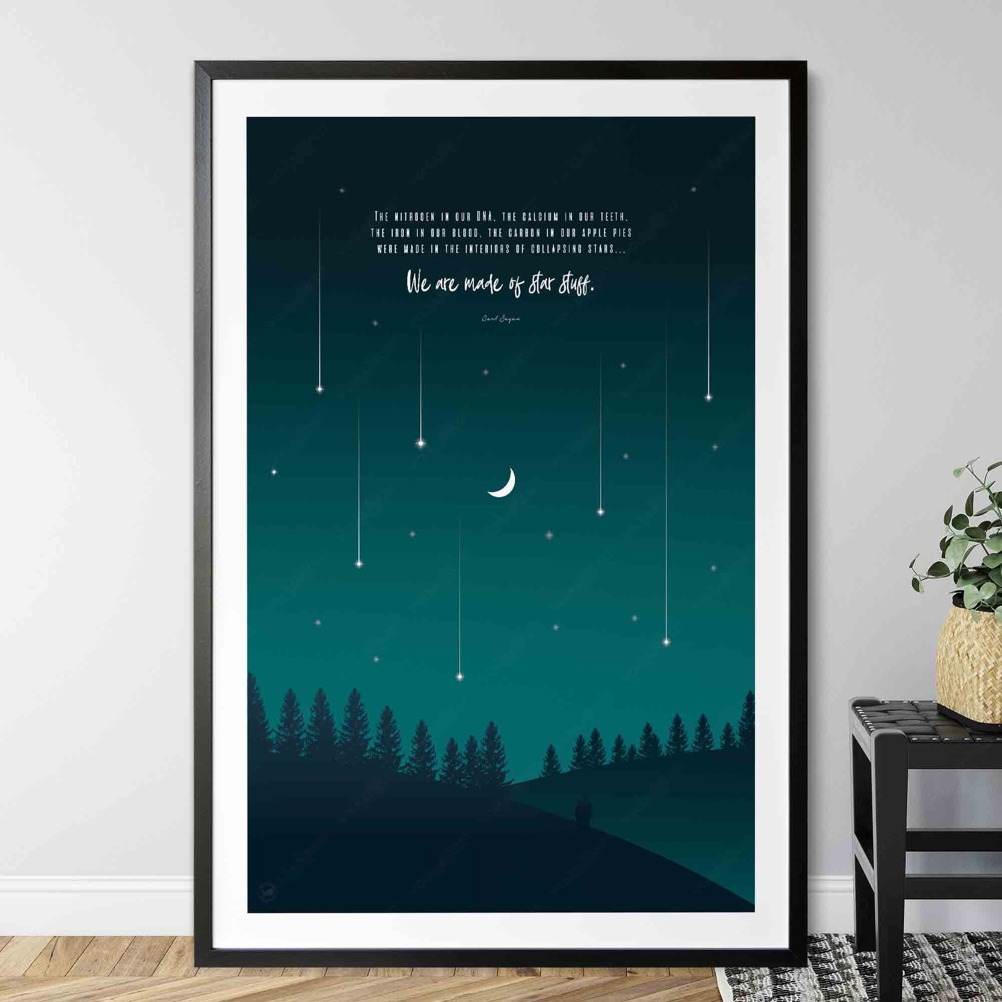 Poster Carl Sagan Quote Poster - We Are Made Of Star Stuff ...