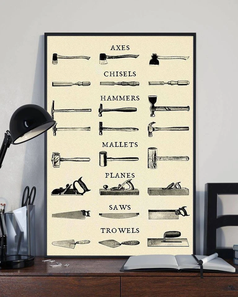 Poster Carpenter Tools Vertical Personalized, Design Wall Art_3110 Wall ...