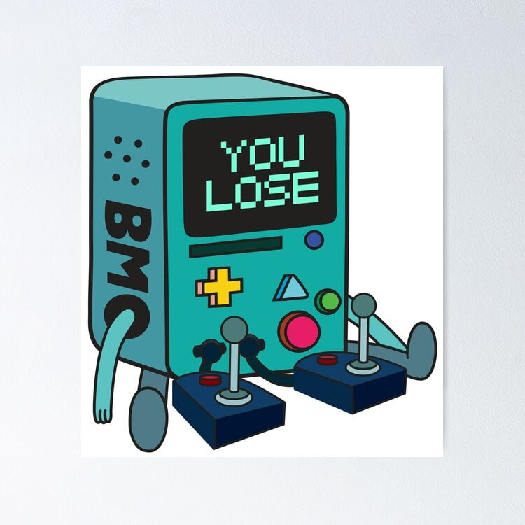 Poster Cartoon You Lose Poster - No Framed, Vintage Wall Art, Hot Trend ...
