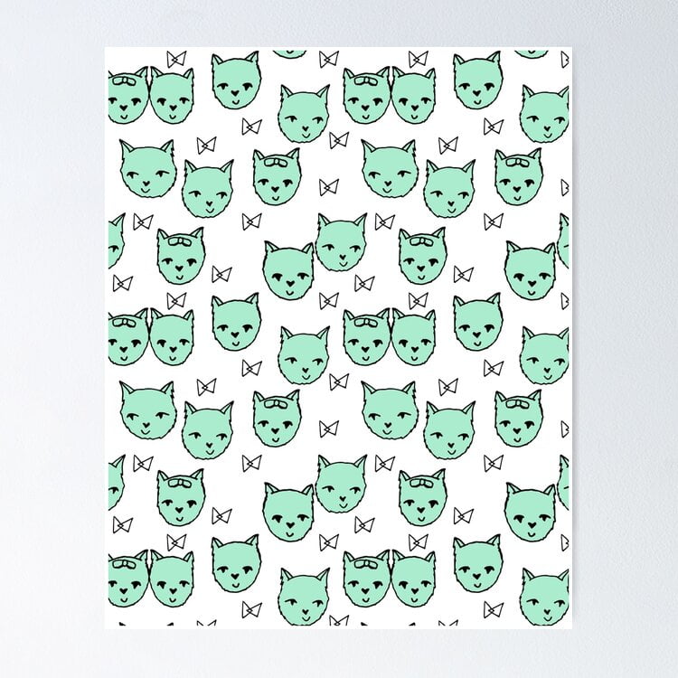 Poster Cats By Andrea Lauren - No Framed, Vintage Wall Art, Trendy ...