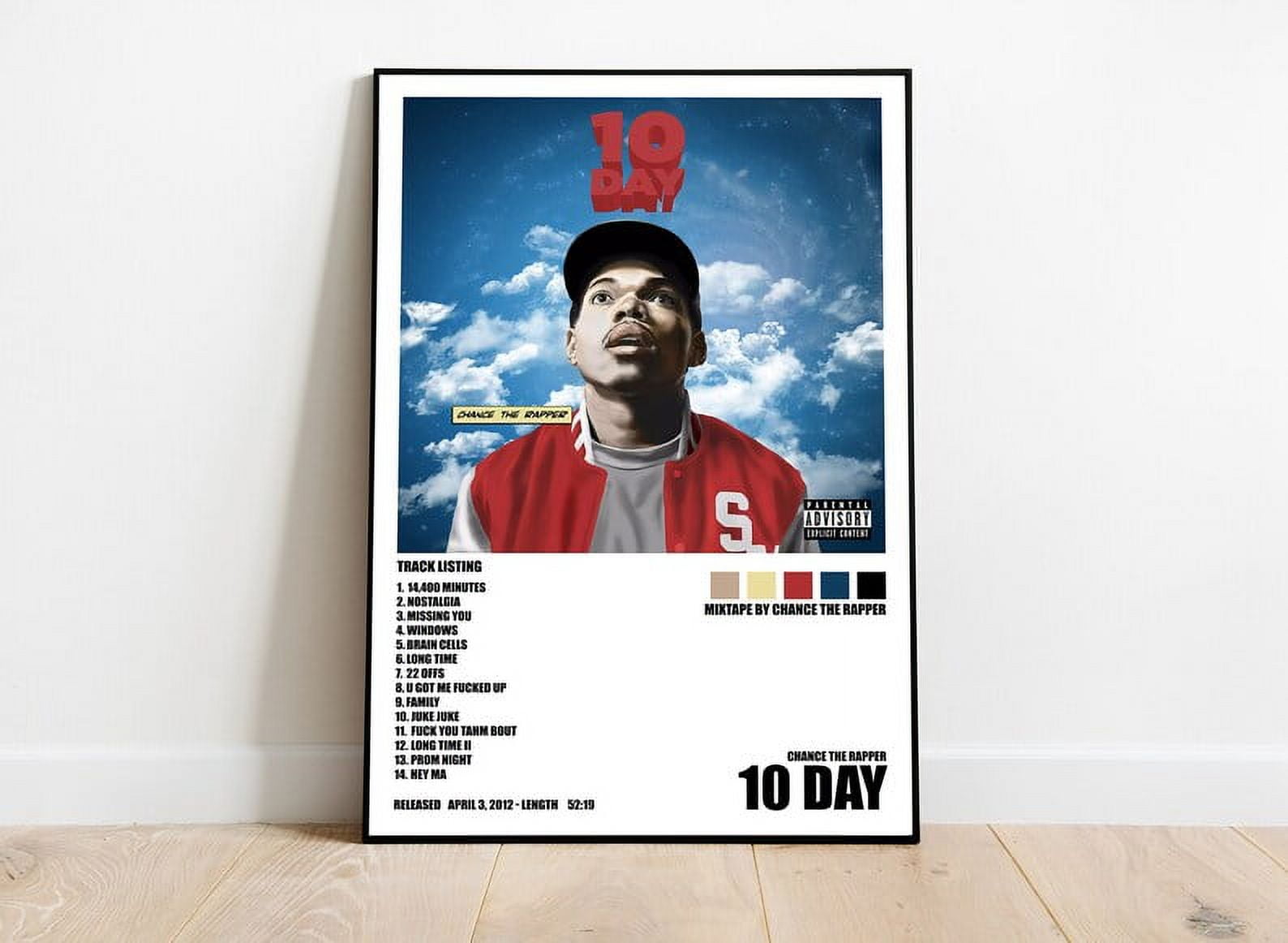 Poster Chance the Rapper -10 Day Poster | Album Cover Poster | Room ...