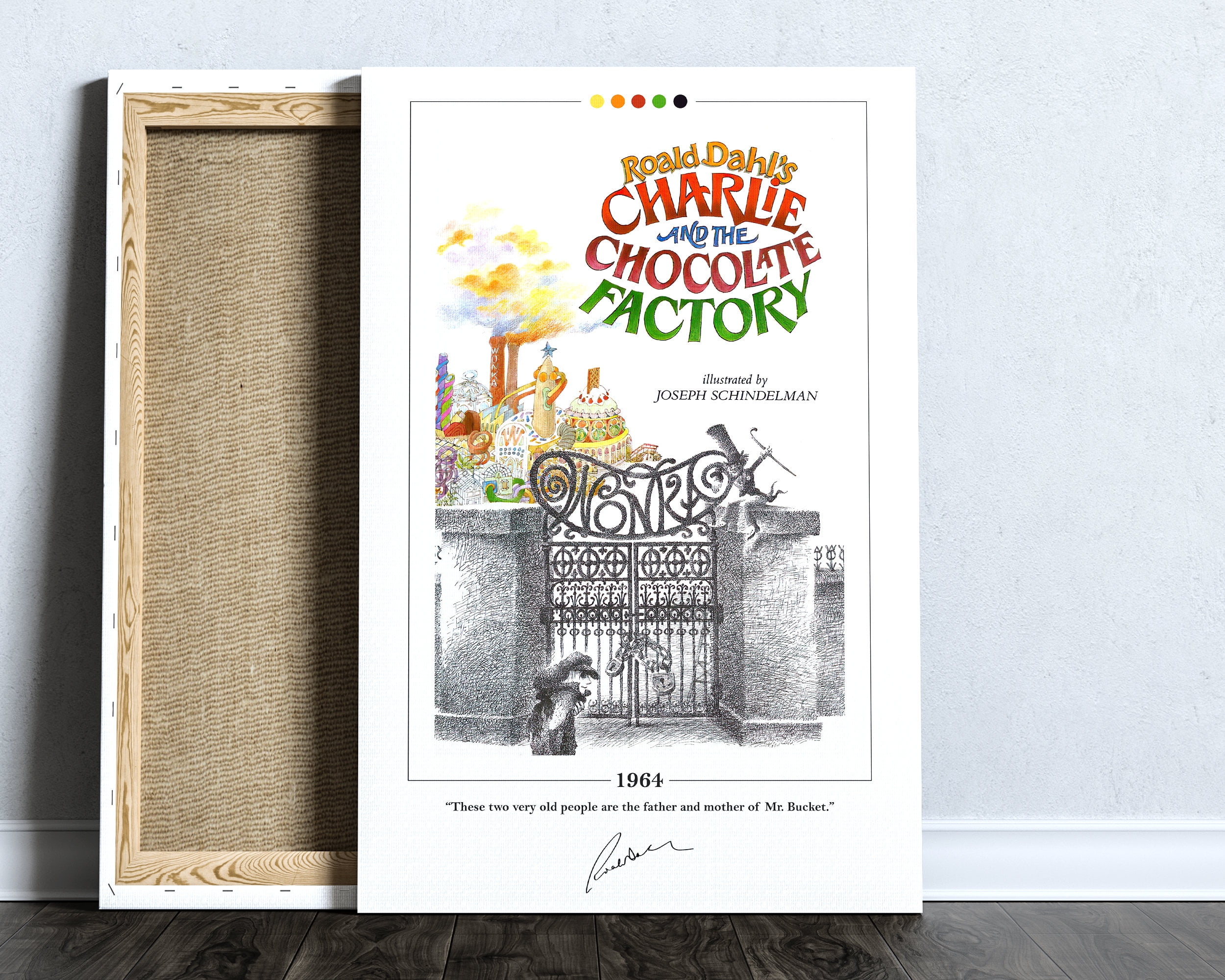 Poster Charlie and the Chocolate Factory Book Cover Poster | Roald Dahl ...