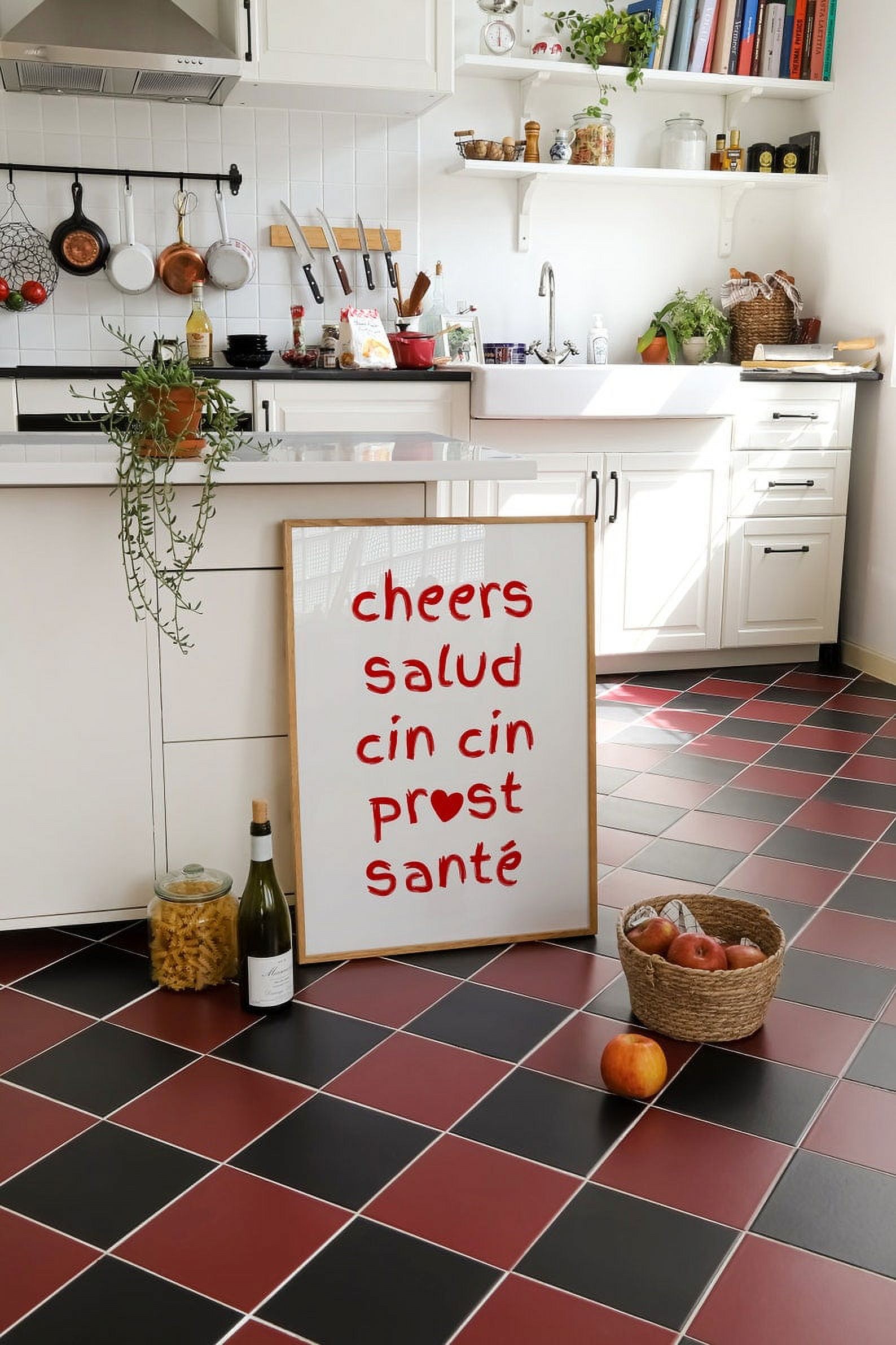Poster Cheers Print, Bar Cart Wall Art, Cheers in Different Languages Poster , Cute Kitchen ...