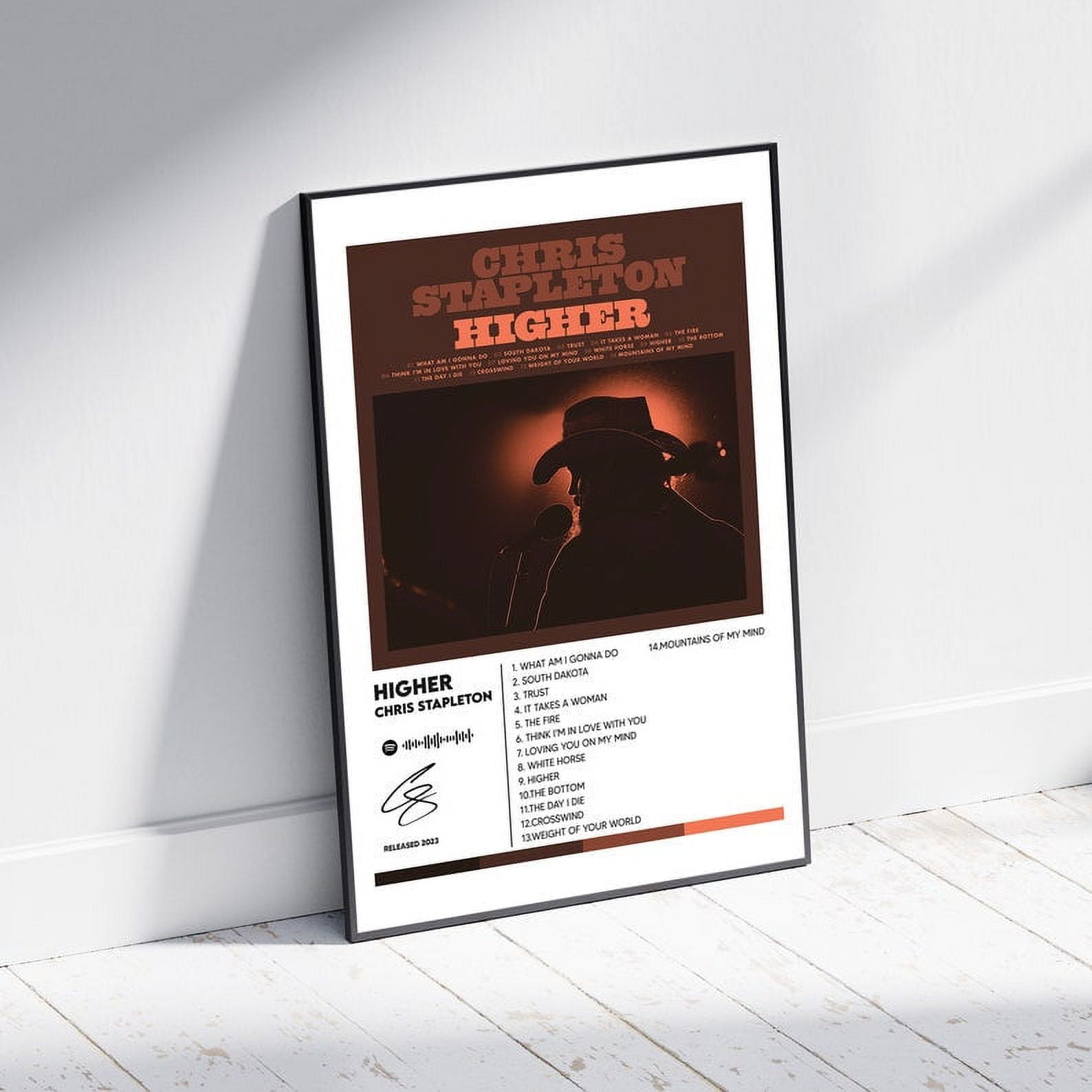 Poster Chris Stapleton - Higher Album Poster / Album Cover Poster ...