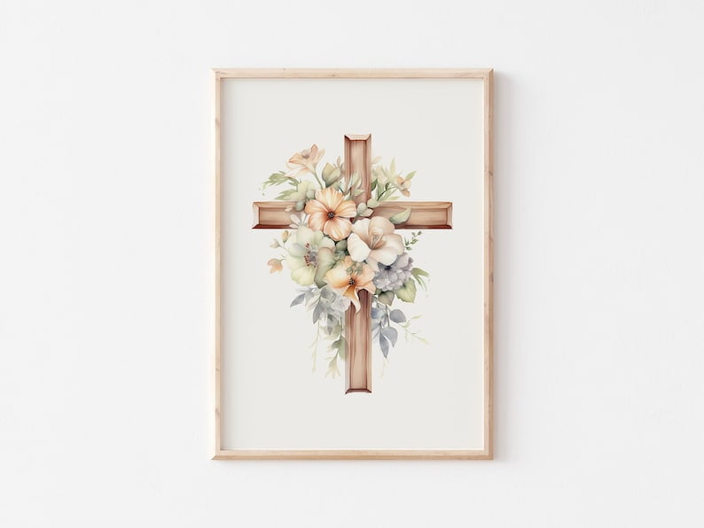 Poster Christian Easter Decor, He is Risen Easter Print, Christian ...
