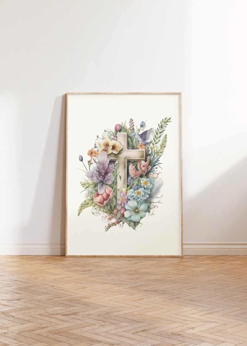Poster Christian Easter Decor, He is Risen Easter Print, Christian ...