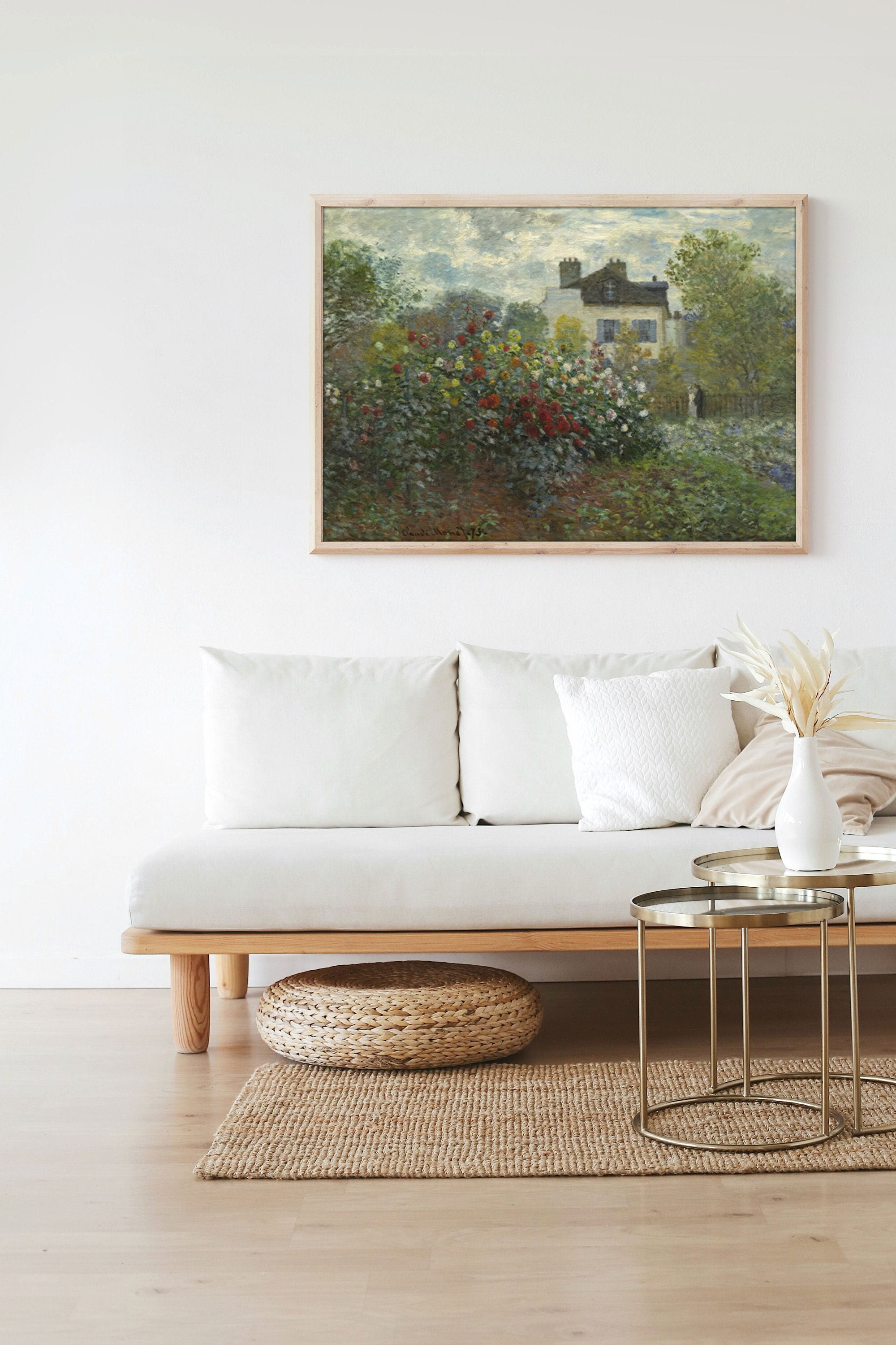 Poster Claude Monet Garden Flowers Rustic French Country Decor ...