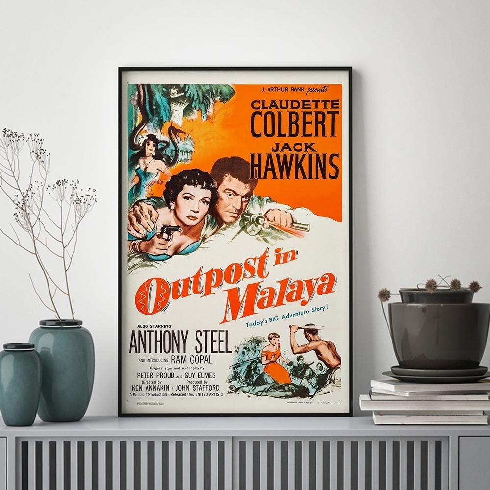 POSTER Claudette Colbert 1952 original movie poster, poster, furniture ...