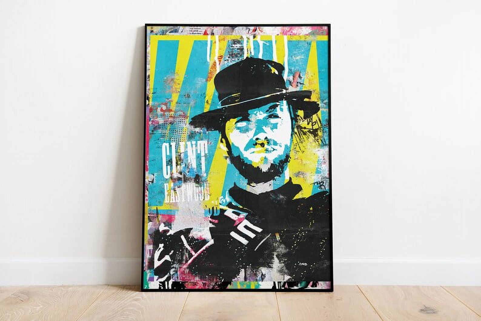 POSTER Clint Eastwood Graffiti Wall Art, Street Art Painting, Graffiti ...