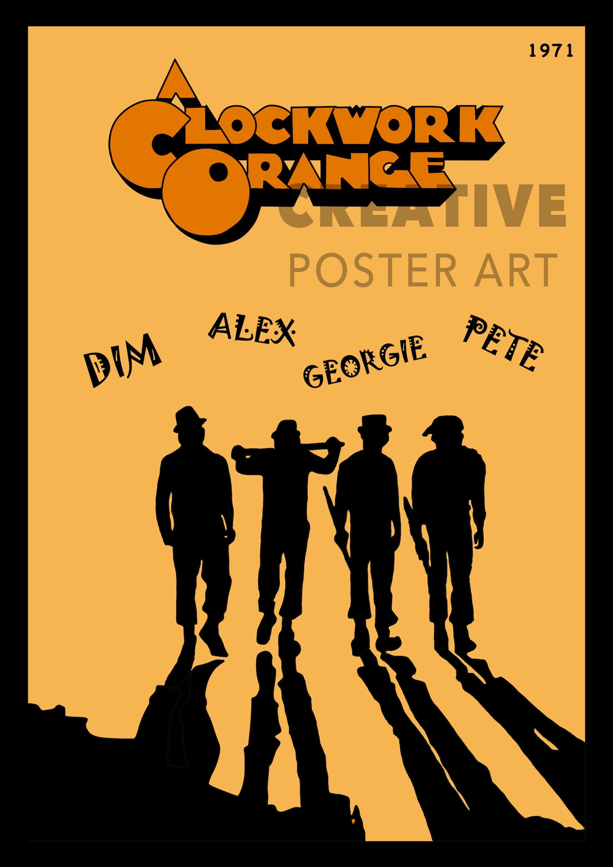 Poster Clockwork Orange Poster , A Clockwork Orange Movie Wall Art ...